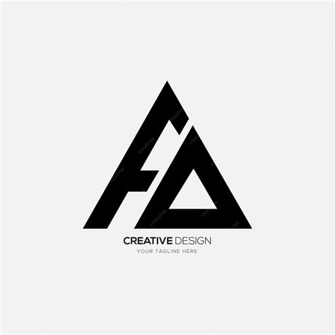 Premium Vector Triangle Letter F A Modern Logo Concept