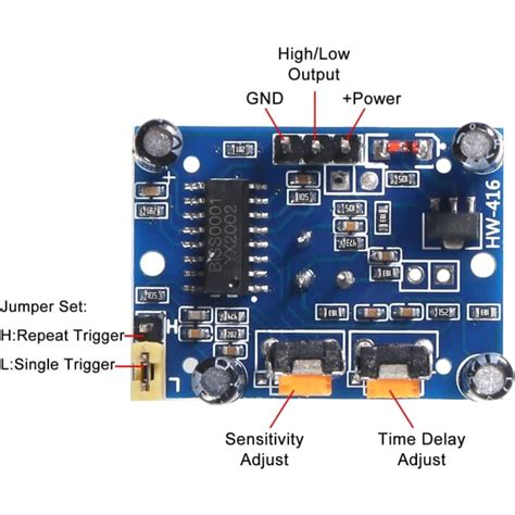 5 Stk Hc Sr501 Pir Infrarød Sensor Ir Human Body Motion Module Til Arduino Til Raspberry Pi Blå