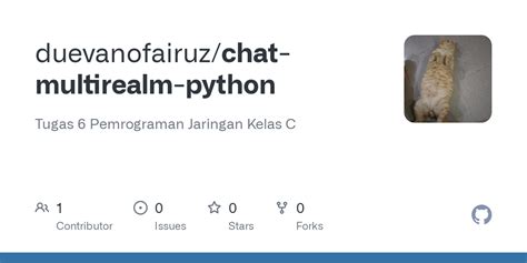 github duevanofairuz chat multirealm python tugas 6 pemrograman jaringan kelas c