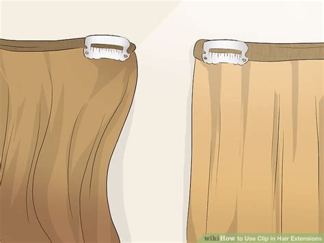 How To Use Clip In Hair Extensions With Pictures WikiHow