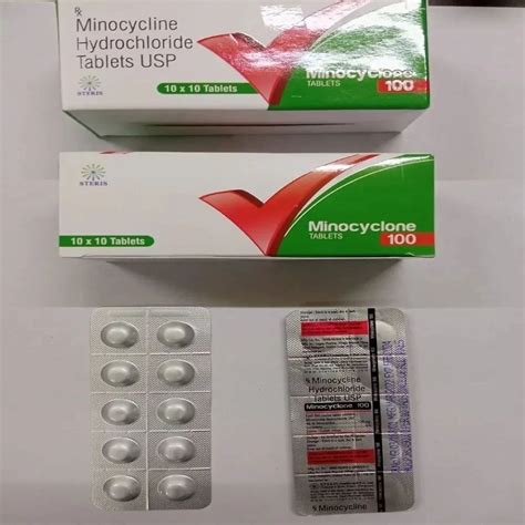 Minocycline 100mg Tab At ₹ 367 Box Minocycline Hcl Tablet In Nagpur