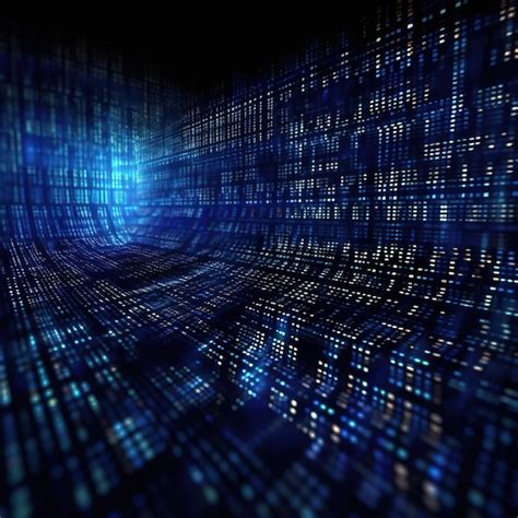 Premium Ai Image Digital Binary Code Background