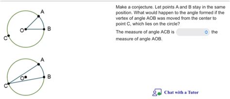 solved make a conjecture let points a and b stay in the same position