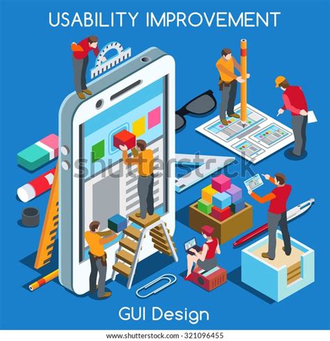 Gui Design Smartphone App Ui Ux Stock Vector Royalty Free Shutterstock