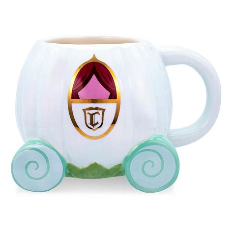 Disney Cinderella Coach 3d Sculpted Ceramic Mug Holds 20 Ounces