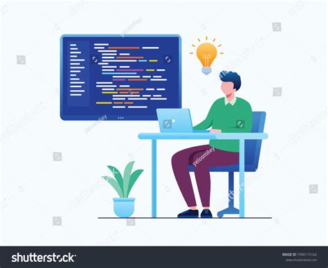 Programming Engineering Development Programmer Developer Create Stock Vector Royalty Free
