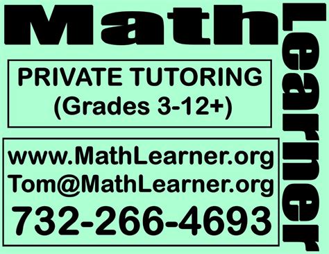 Math Tutoring By Math Learner South Brunswick Nj Patch