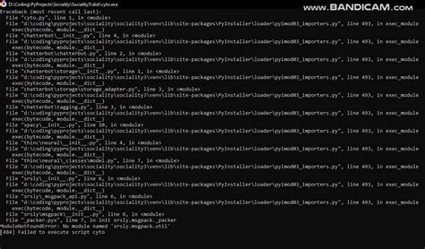 Python Pyinstaller Failed To Execute Script Cyto Stack Overflow