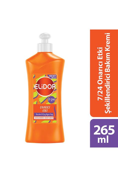 Elidor 7/24 Şekillendirici Saç Bakım Kremi Onarıcı Etki Keratin & Çay ...