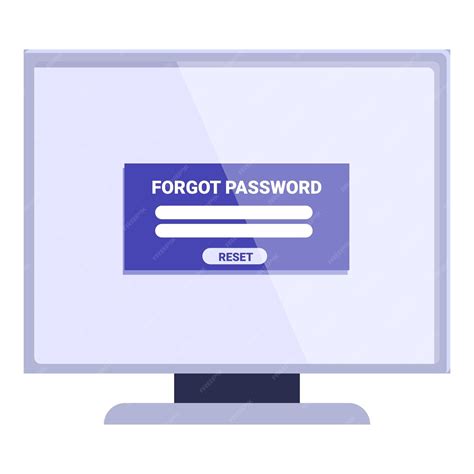Premium Vector Computer Screen Displaying Forgot Password Premium Vector Computer Screen Displaying Forgot Password