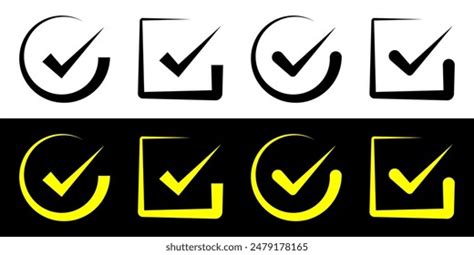 Check Mark Sign Symbol Checkbox Icon Stock Vector Royalty Free 2479178165 Shutterstock