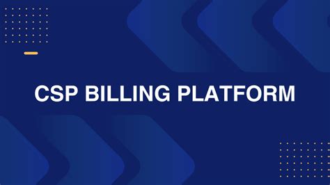 Csp Billing Platform Totalone