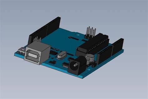 Arduino Board 3d Model 3d Printable Cgtrader