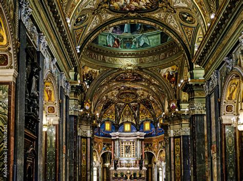 The Interior Of The Beautiful Sanctuary Of The Blessed Virgin Mary Of