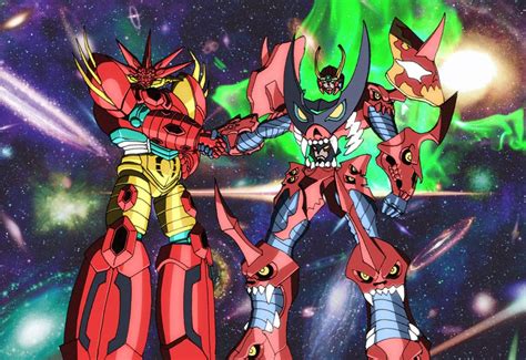 Tengen Toppa Gurren Lagann And Getter Emperor Tengen Toppa Gurren Lagann And 5 More Drawn By