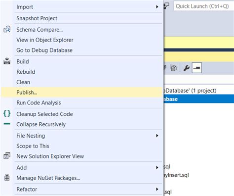 Build Configurations For Publishing Sql Server Database Projects