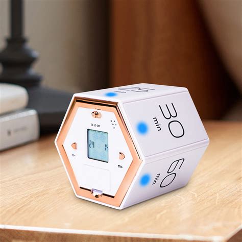 Lawor Multi Hexagon Clock Cube Timer Digital Clock Pomodoro Timers