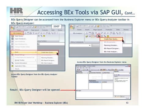 Sap Business Explorer Bex Hr