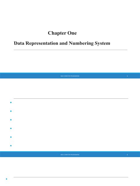 Data Representation And Numbering Systemchapter 2 Pdf Byte Computer Engineering
