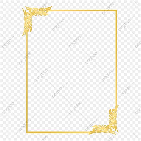 Gold Wedding Border Vector Art Png Wedding Gold Border Frames Wedding