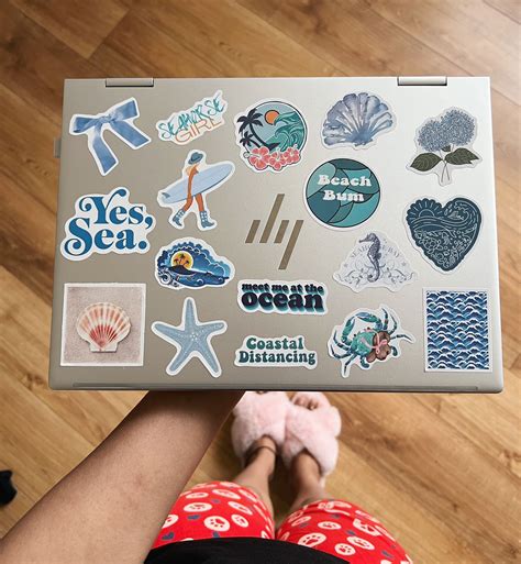 Beach Stickers On My Laptop Looks Aesthetic In 2025 Macbook Case