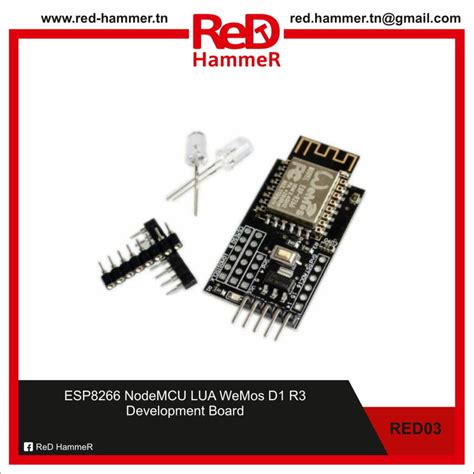 Cartes De Dévelopmment Nodemcu V3 Baseboard Nodemcu Lua Development Board ‣ Red Hammer