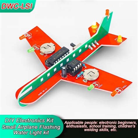 Diy Electronic Kit Small Airplane Cd4017 Flow Lamp Welding Practice