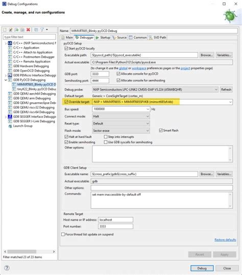 Using Nxp Imx Rt685 With Pyocd Device Support And Debugging