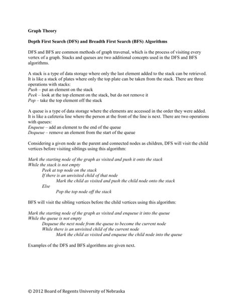dfs and breadth first search