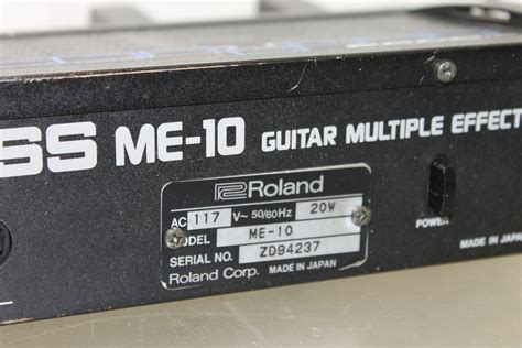 Me 10 Boss Me 10 Audiofanzine