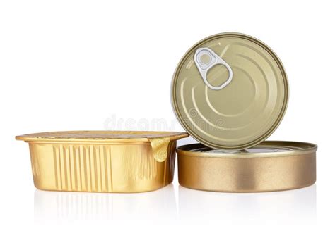 Tins Of Different Sizes And Closed Stock Image Image Of Background