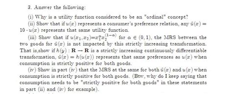 Solved Answer The Following I Why Is A Utility Chegg