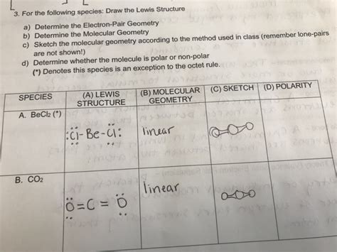 Solved For The Following Species Draw The Lewis Chegg