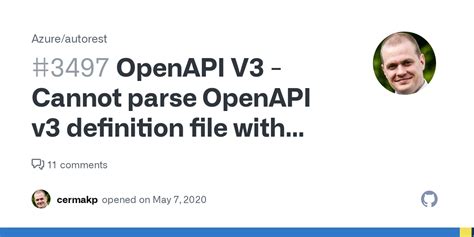 Openapi V3 Cannot Parse Openapi V3 Definition File With Schema Containing