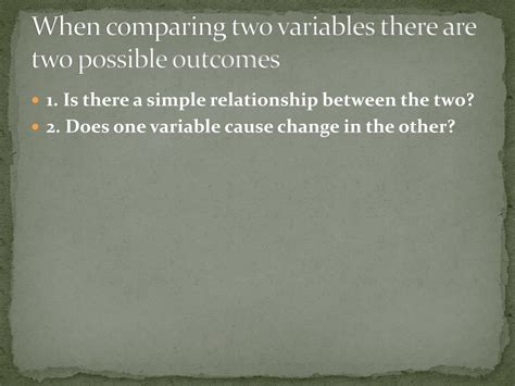 PPT Examining Relationships Between Variables PowerPoint Presentation ID