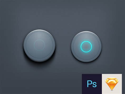 Circular Modern Glow Button Sketch Freebie Download Free Resource For Sketch Sketch App Sources
