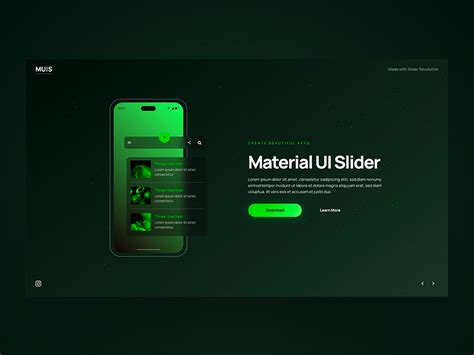 Material Ui Slider For Wordpress By Slider Revolution On Dribbble
