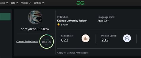 Coding Geeksforgeeks Datastructures Algorithms Problemsolving Rank1 Consistencyiskey