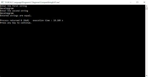 Compare String Developgram