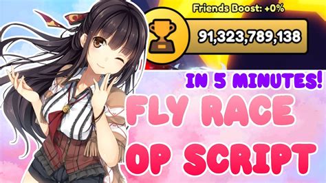 Fly Race Op Script Pastebin 2022 Infinite Trophies Auto Rebirth Youtube