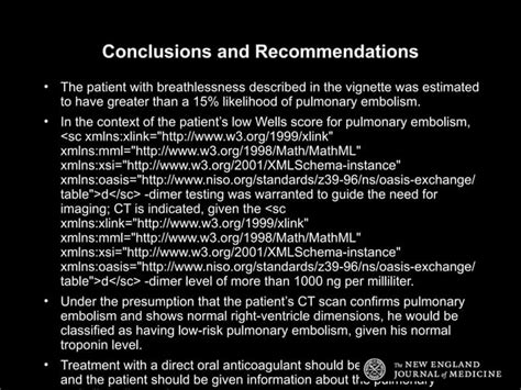 Pulmonary Embolism Classification And Management Ppt
