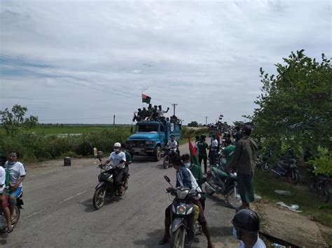 Dvb အင်္ဂပူမြို့နယ်တွင် ကြံ့ခိုင်ရေးပါတီဝင်များနှင့် ထောက်ခံသူများ လ