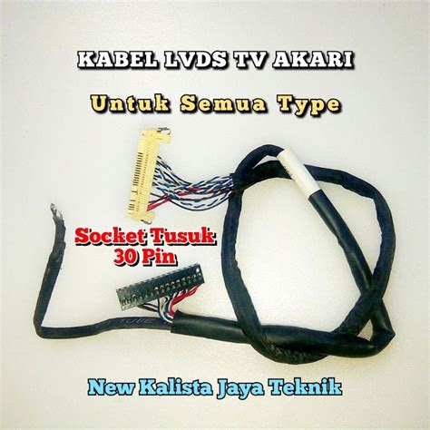 Jual Kabel Lvds Tv Akari Pin Data Hd Original Bawaan Tv Lvds Akari Kabel Tcon Akari Ori