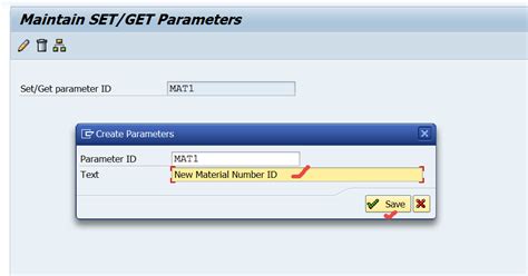 Techsap How To Create A New Parameter Id In Sap