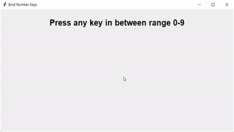 How To Bind All The Number Keys In Tkinter GeeksforGeeks