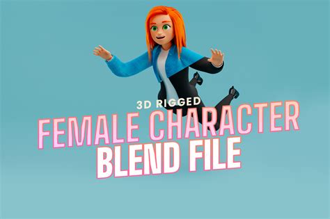 Artstation 3d Maleandfemale Characters Rigged Workandcasual Outfit