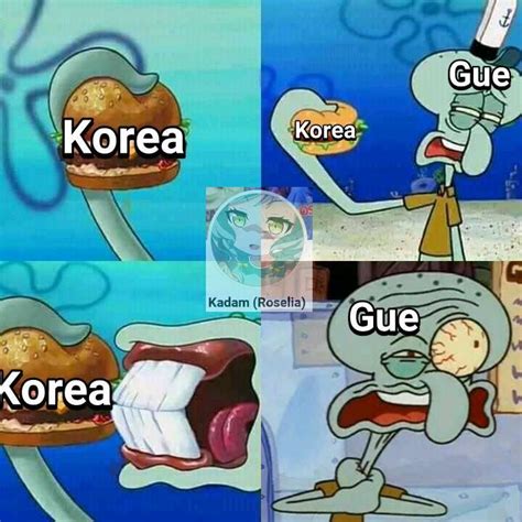 Me Trying Any South Korea Contents At The First Time Squidward Eating