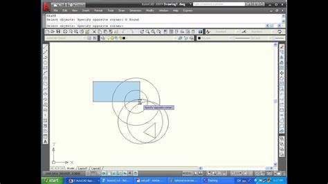 Autocad Selection Method Crossing And Windows Youtube