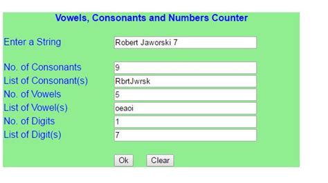 Free Programming Source Codes And Computer Programming Tutorials Vowels Consonants And Numbers