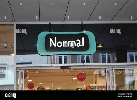 Copenhagendenmark28 September 2023people Pass By Normal Store In
